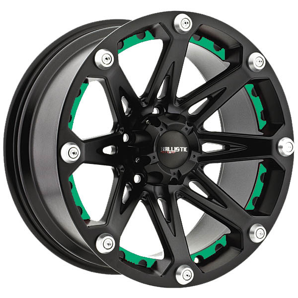 Custom Green Car Rims