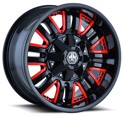 Red Truck Wheels | Red Truck Rims | Red & Black Truck Wheels & Rims