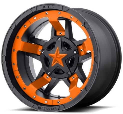 Orange Camo Rockstar Rims